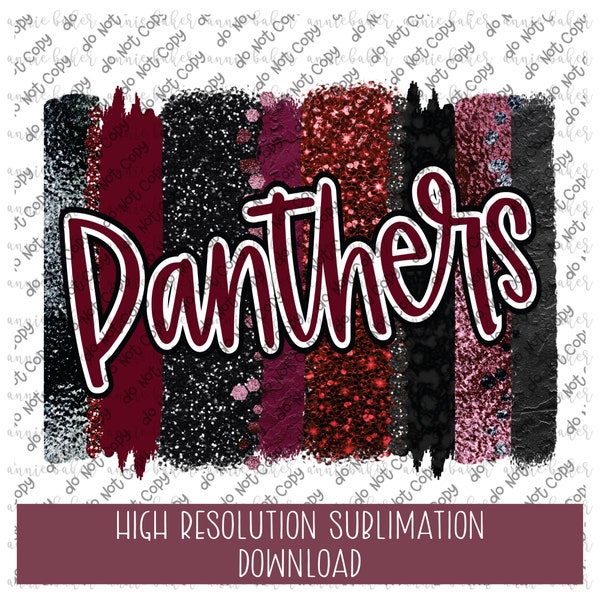Panthers Red and Black Png - Etsy