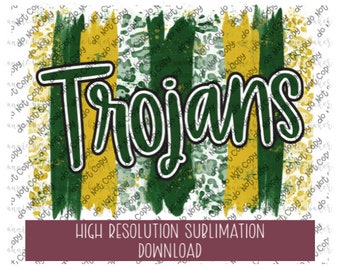 Trojans Green Png - Etsy