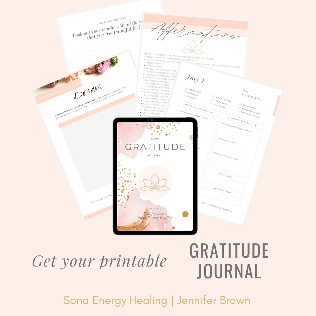 Printable Gratitude Journal 30 Day Journal Journal Prompts - Etsy