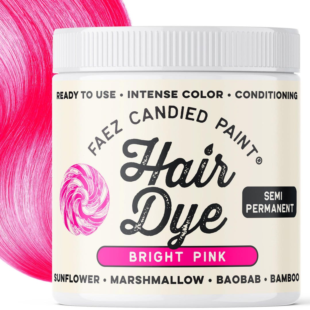 Bright Pink - 8oz - Semi Permanent Hair Dye - Vegan & Cruelty Free ...