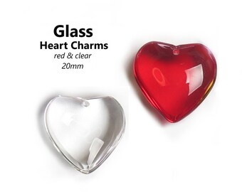 6pcs Frame Glass Charm Transparent Glass Charm Birthstone - Etsy