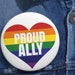 Proud Ally LGBTQ Ally pin Gay Pride LGBTQ pin Pride pin | Etsy