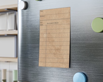 Library Card Sticky Notes Reading Sticky Notes Bookworm Gift Bookish ...