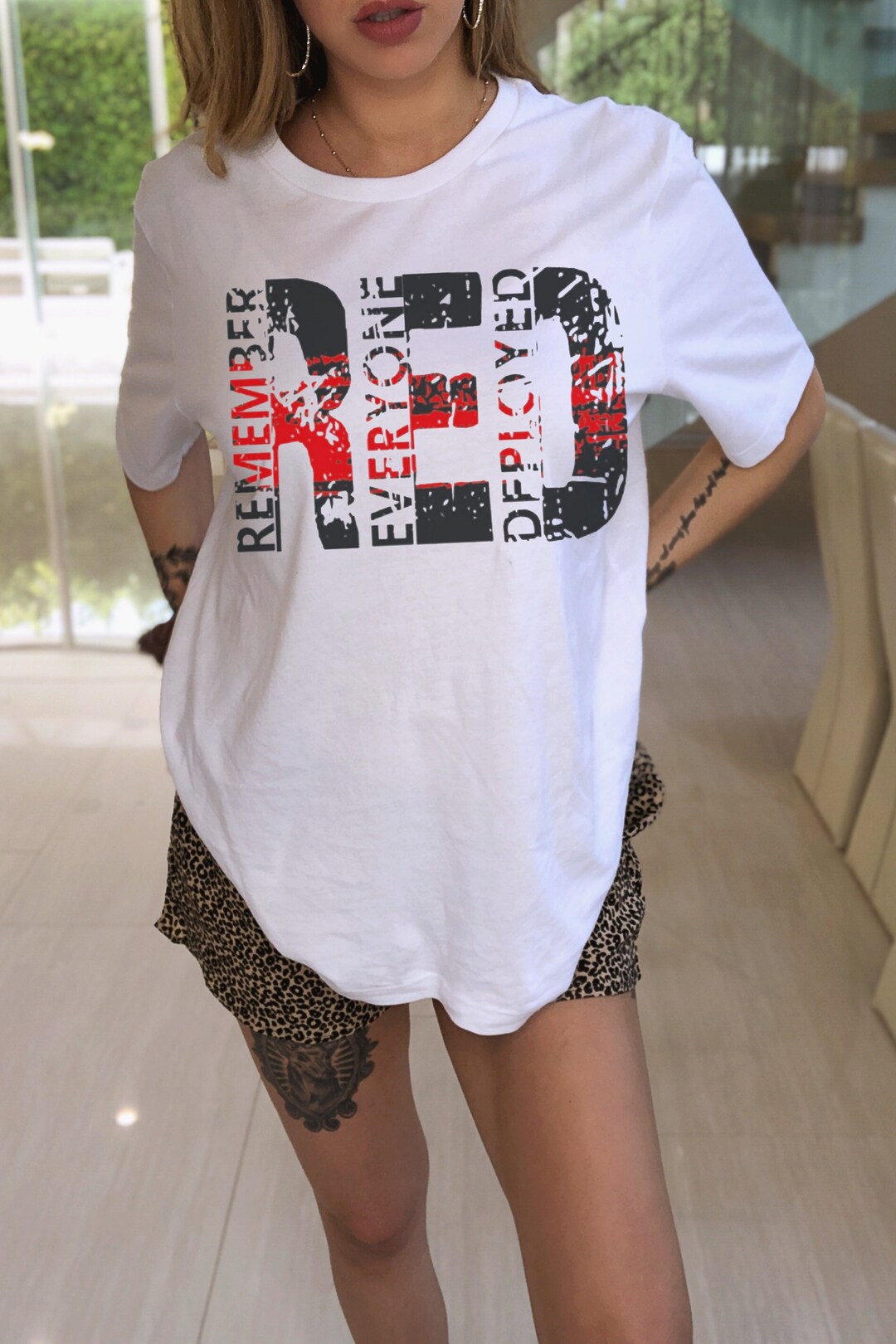 RED | Remember Everyone Deployed | Adult | Military Support - Etsy