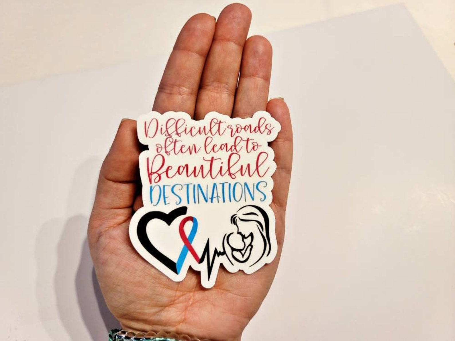 Hyperemesis Gravidarum Awareness vinyl sticker Difficult | Etsy