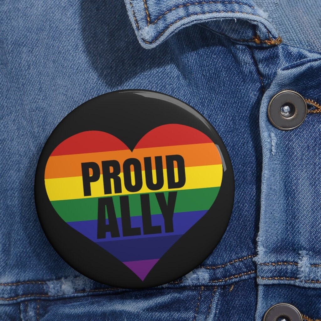 Proud Ally LGBTQ Ally pin Gay Pride LGBTQ pin Pride pin | Etsy