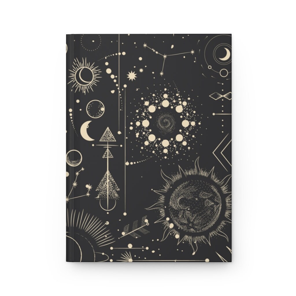 Celestial Journal Hardcover Journal Grimoire Journal Witchy Journal ...