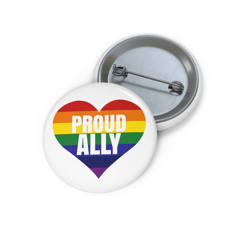 Proud Ally LGBTQ Ally pin Gay Pride LGBTQ pin Pride pin | Etsy