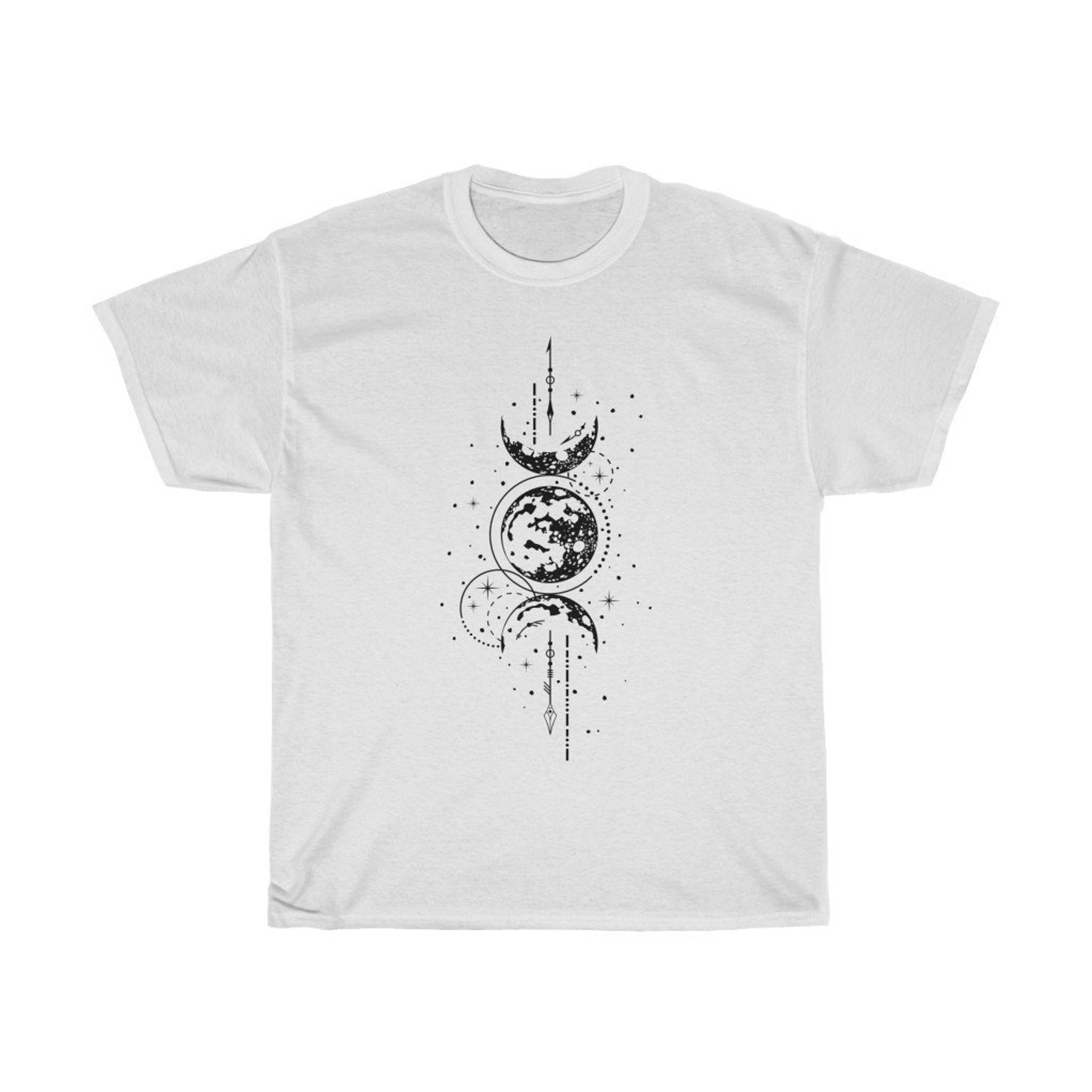 Mystical Moon Shirt, Oversized, Mystical Shirt, Moon Phases Shirt ...