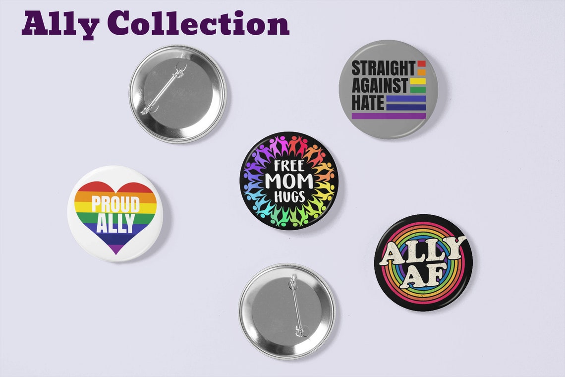 Proud Ally LGBTQ Ally pin Gay Pride LGBTQ pin Pride pin | Etsy