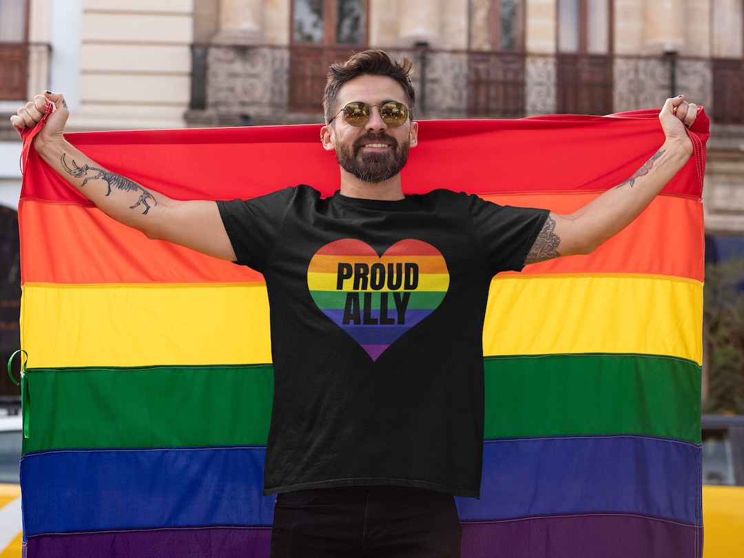 Proud Ally LGBTQ Ally Tee Shirt Gay Pride LGBTQ Shirt Pride - Etsy