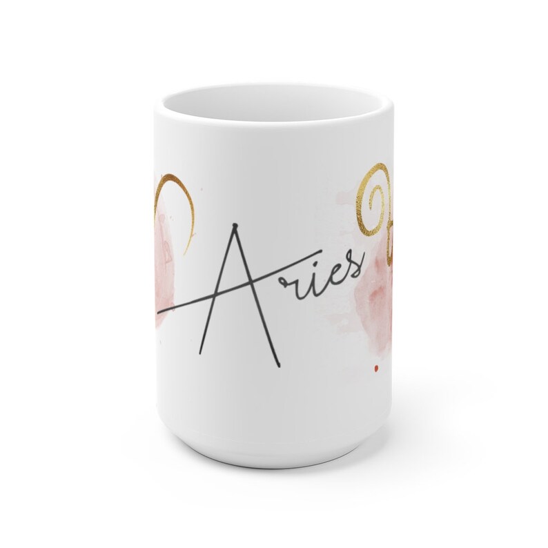 Aries Coffee Mug Two Sided Mug Zodiac Mug Aries Gift - Etsy
