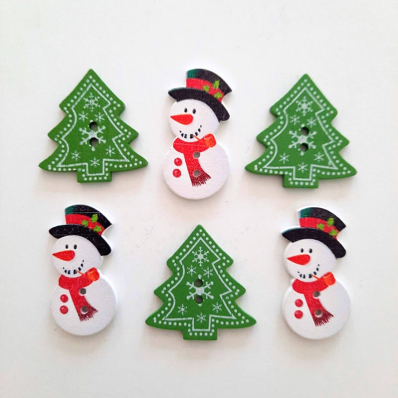 Christmas Buttons - Etsy