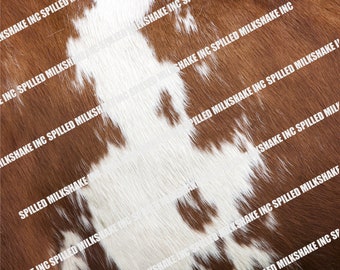 Digital Cowhide Textures. Cowhide Backgrounds. Brown and White - Etsy