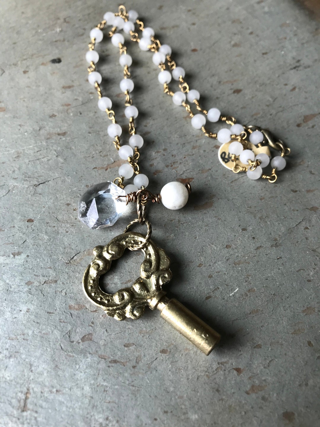 Vintage Sarabeth - Clock Key Salvaged Necklace Item 38 - Etsy