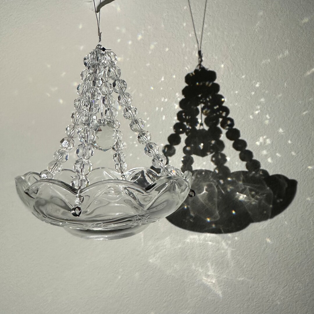 Suncatcher Clear French Crystal Bobeche With Crystal Ball Rainbow Maker ...