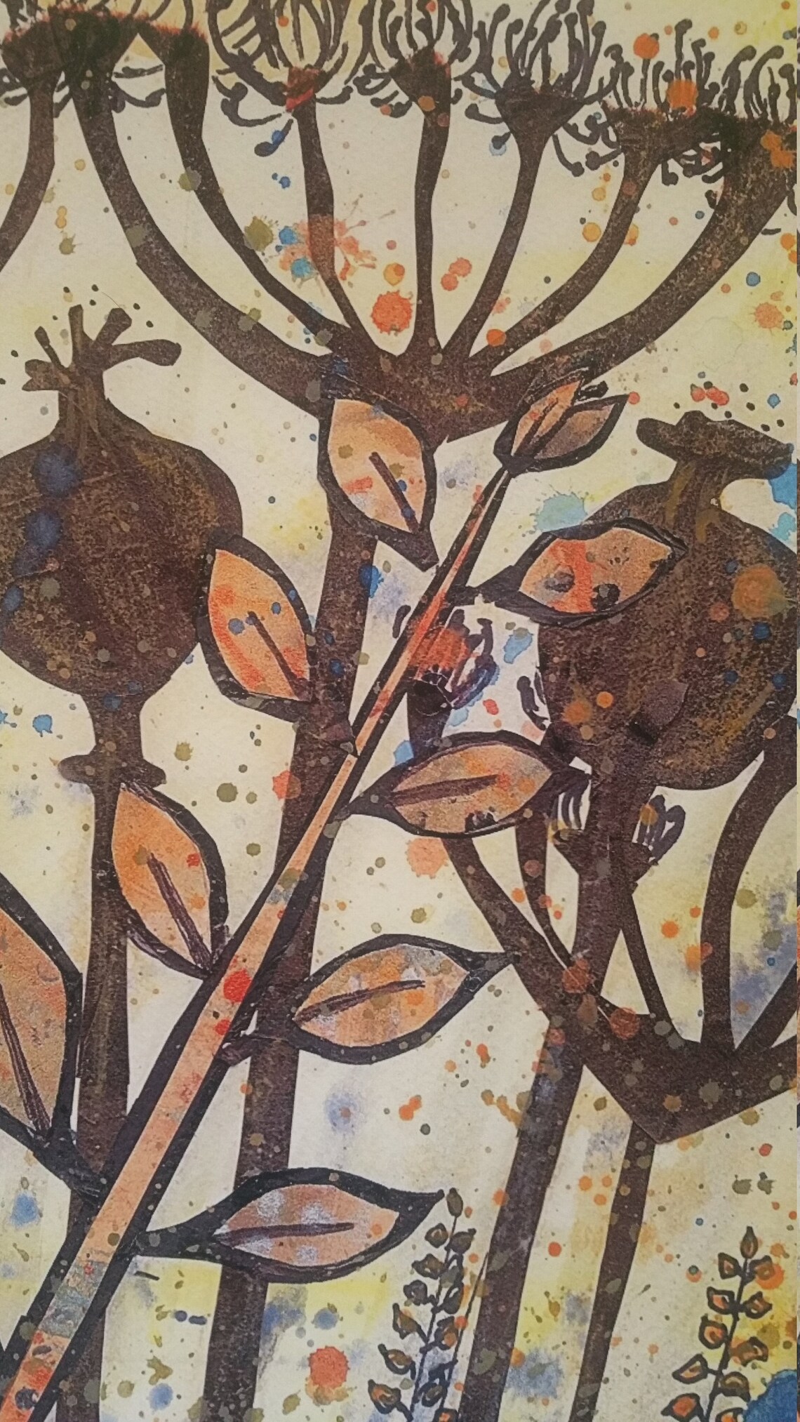 Seedhead Collage Art Print – Abstract Botanical Artwork - Etsy