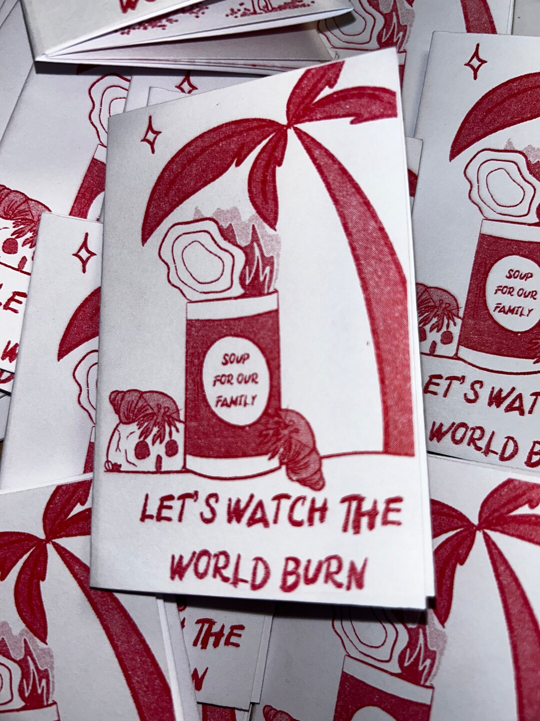 Let's Watch the World Burn - Riso Zine - Etsy