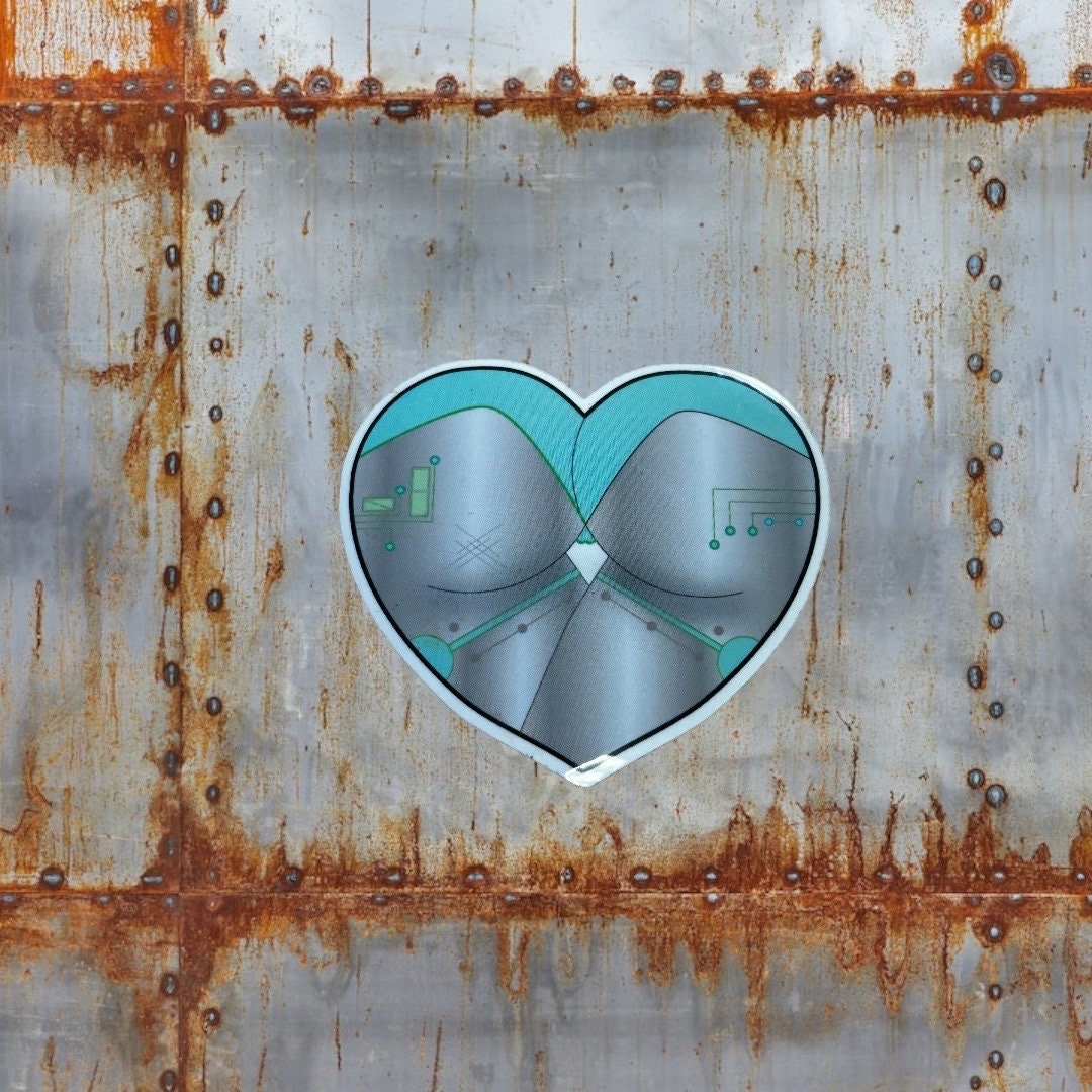 Android Booty Heart Vinyl Sticker - Etsy