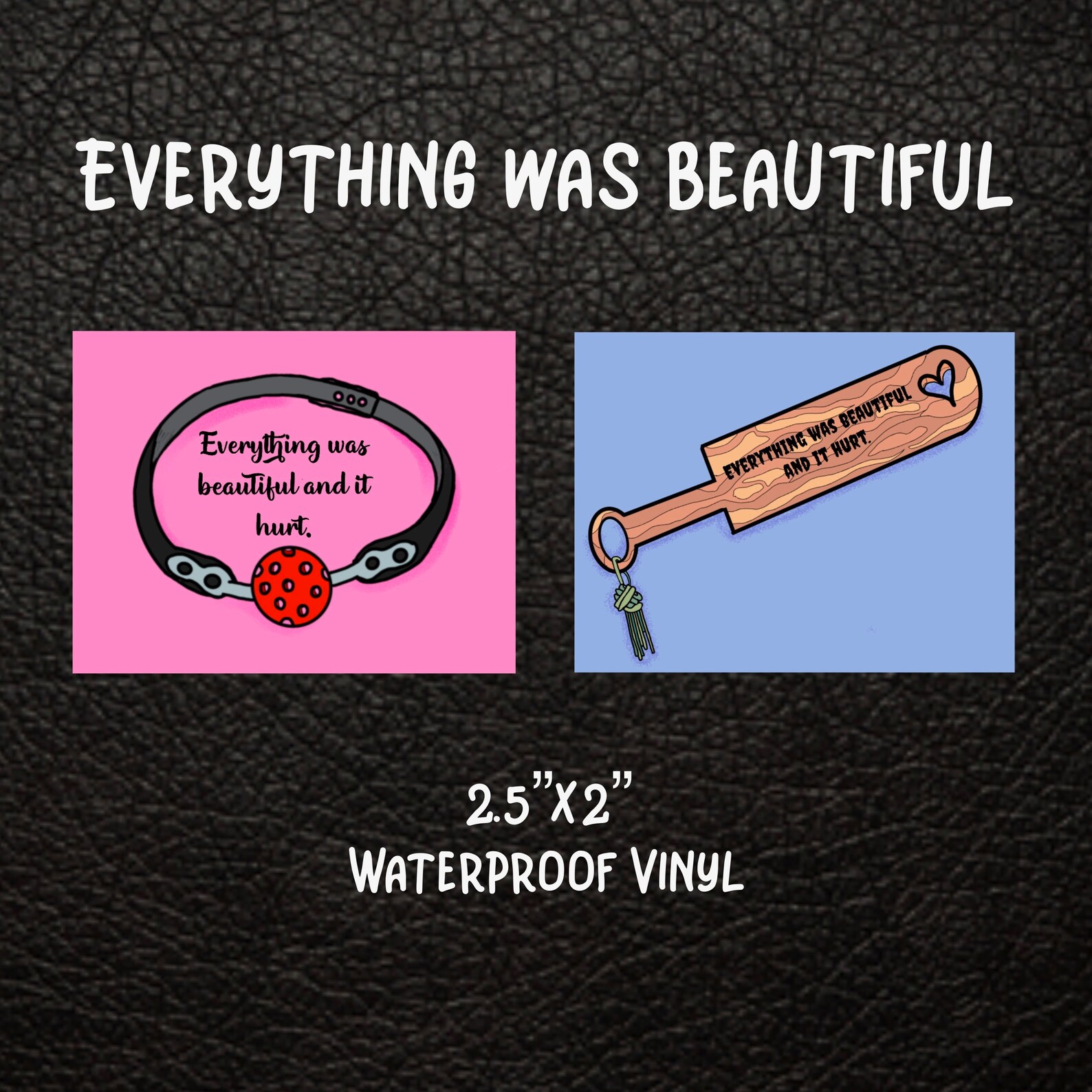 Everything Was Beautiful Punishment Vinyl Stickers | Etsy