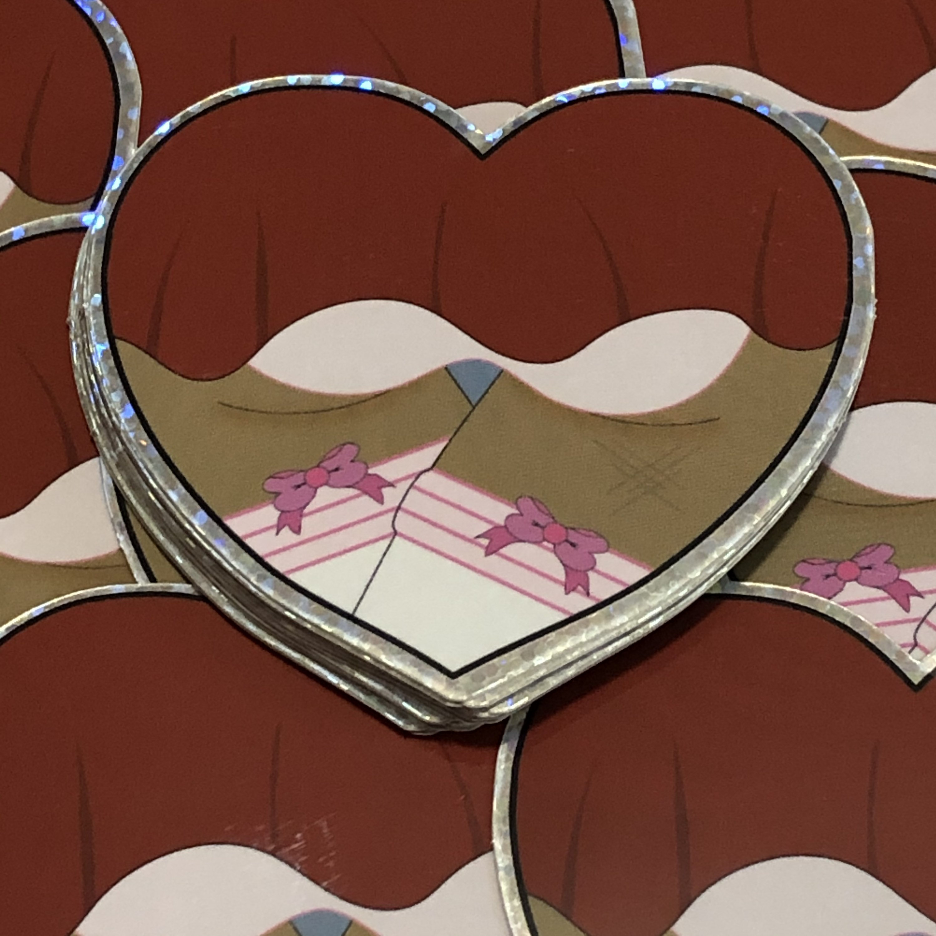 Mini Skirt Butt Heart Vinyl Sticker - Etsy