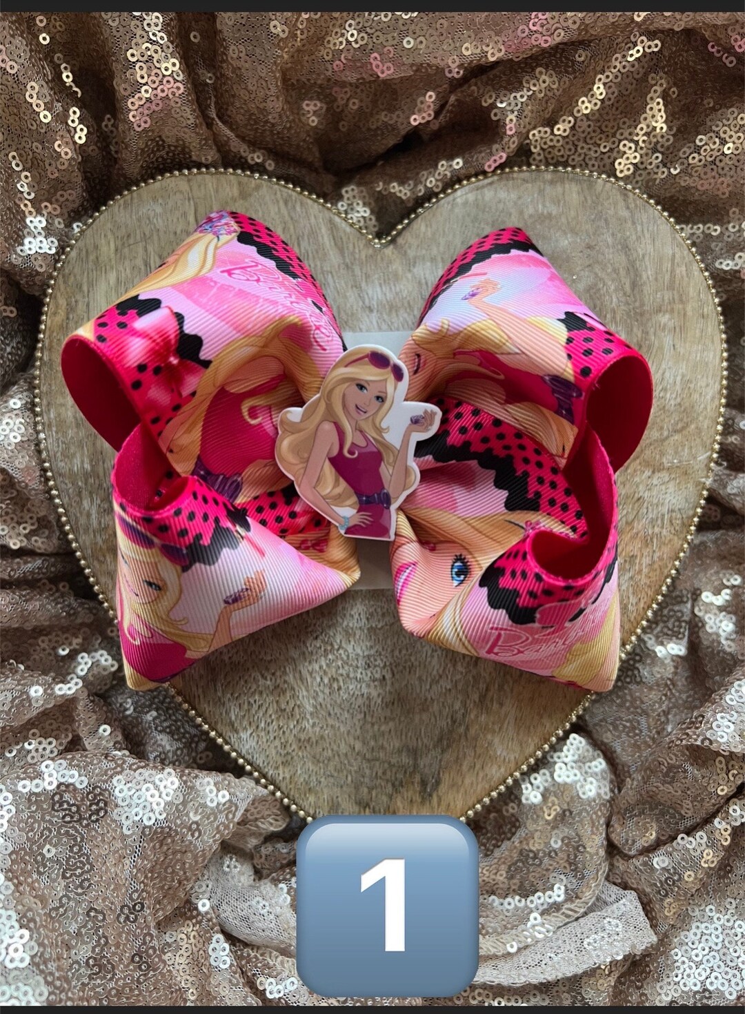 Special Pink Hair Bow,barbie Hair Bow,barbie Bow,barbie Birthday Bow ...