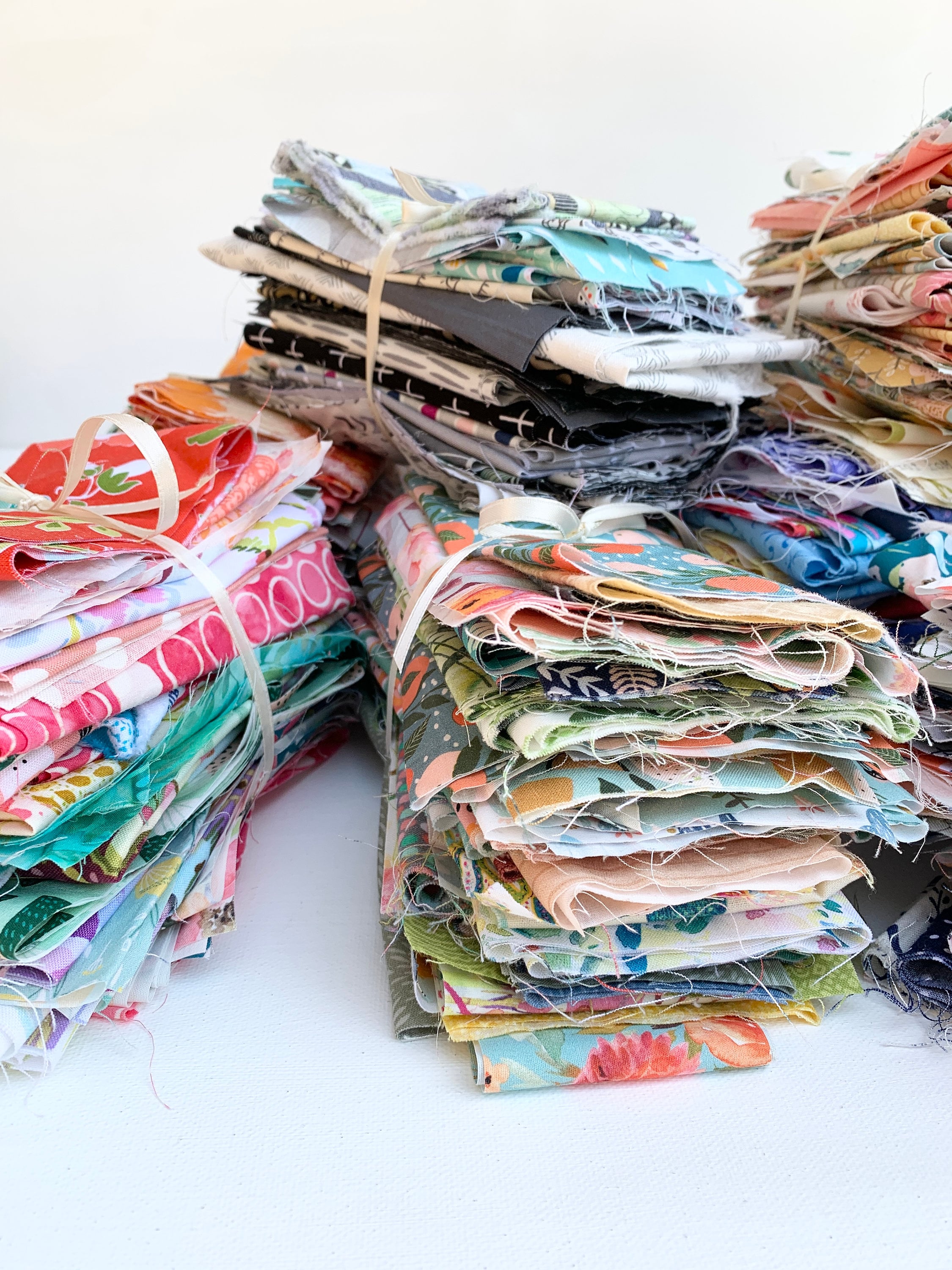 Fabric Scraps Quilting Scrap Bundle Colorful Quilt Scrap | Etsy