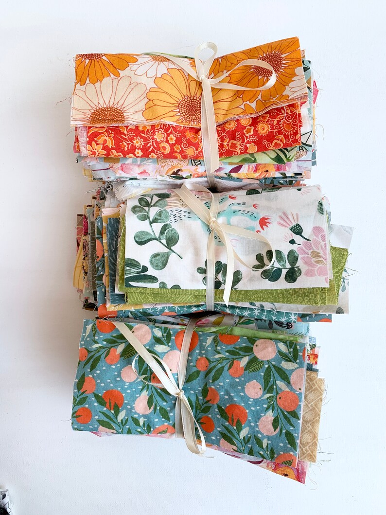 Fabric Scraps Quilting Scrap Bundle Colorful Quilt Scrap - Etsy