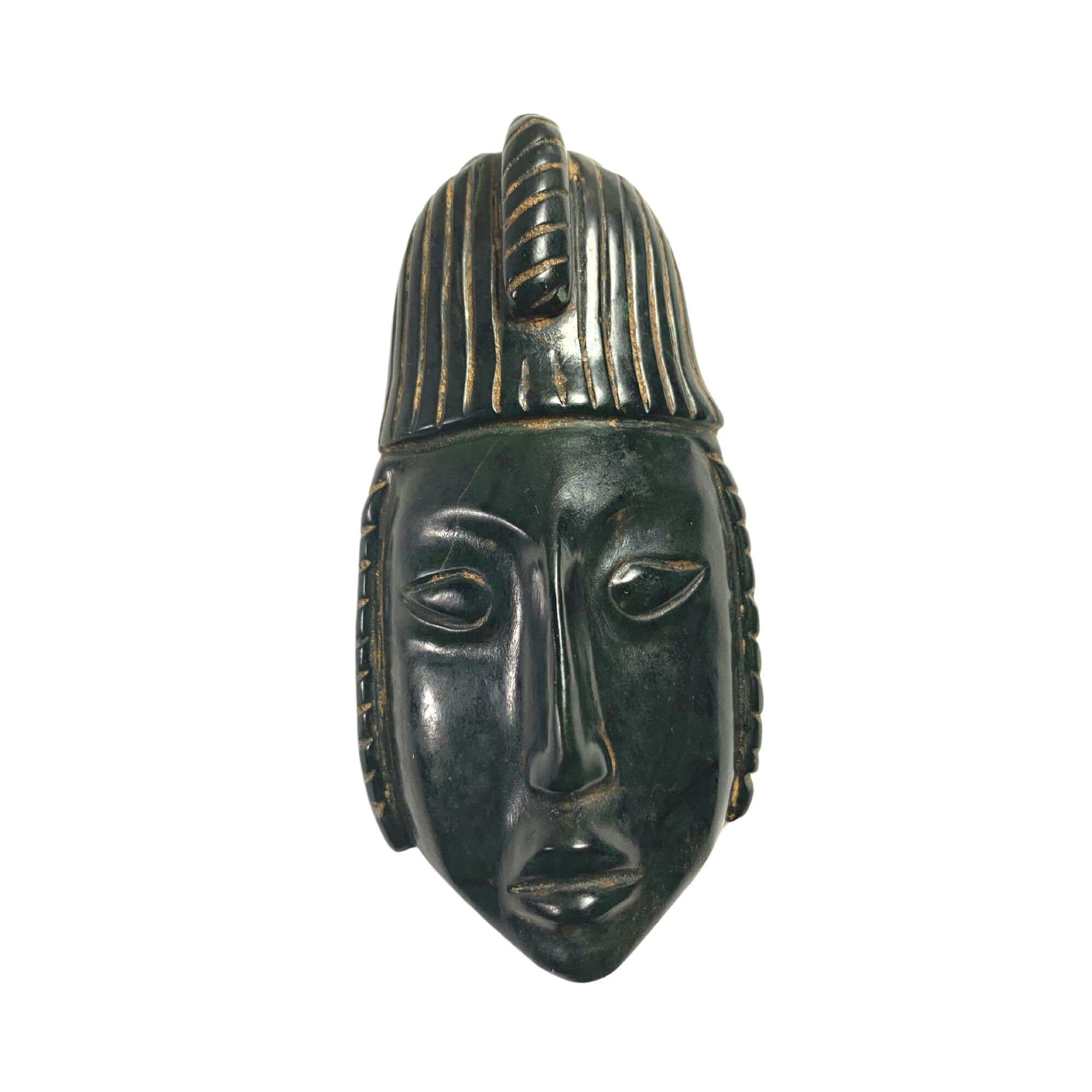 Ancient Nephrite Jade Mayan Ritual Mask 3 5/8 Stunning Ceremonial ...