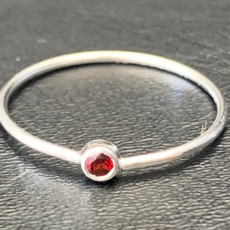 Small Ruby Ring - Etsy