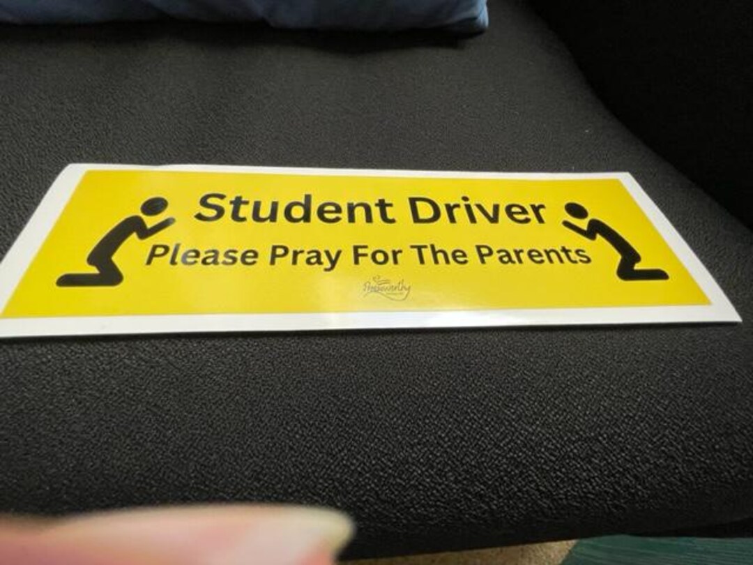 Student Driver Bumper Sticker - Etsy