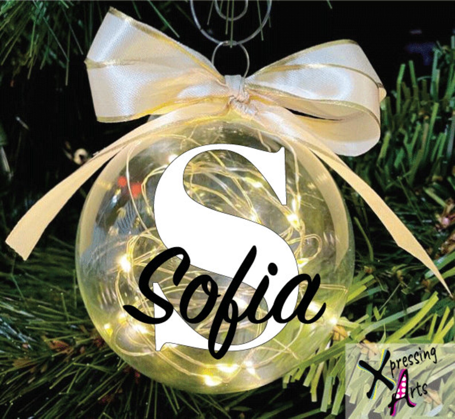 Custom Enchanted Christmas Glow: LED Ornament With Timer - Glowing ...