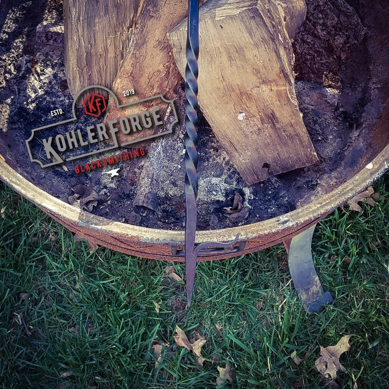 Fire Poker – Forge Welded – Blacksmith – Hand Forged - Etsy