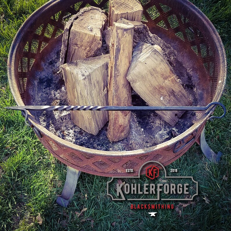 Fire Poker – Forge Welded – Blacksmith – Hand Forged - Etsy