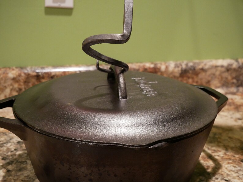 Dutch Oven Lid Lifter Hand Made Hand Forged Cooking Tools | Etsy