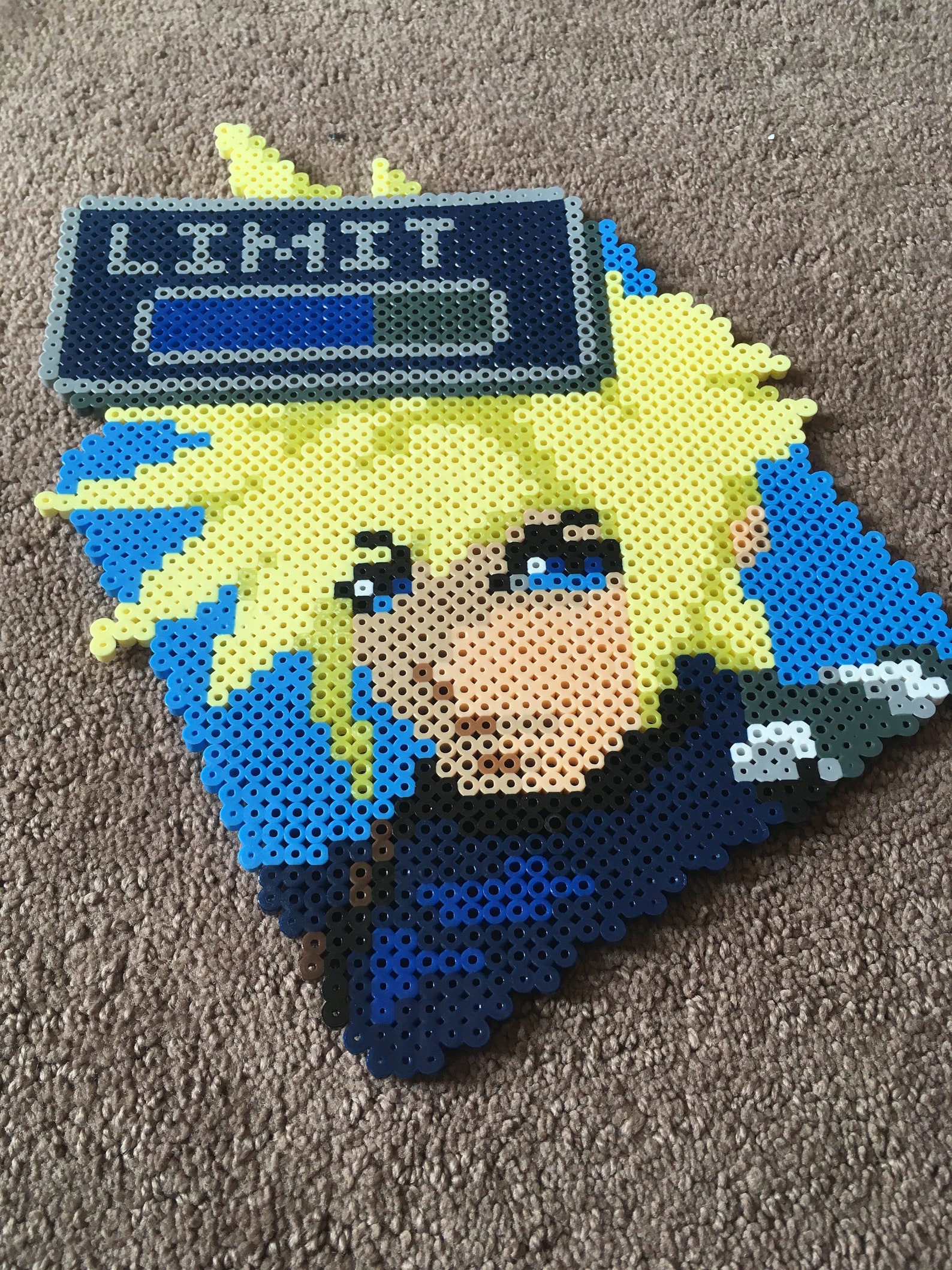 Cloud Strife (smash Bros.) Perler / Pixel Bead Art - Etsy
