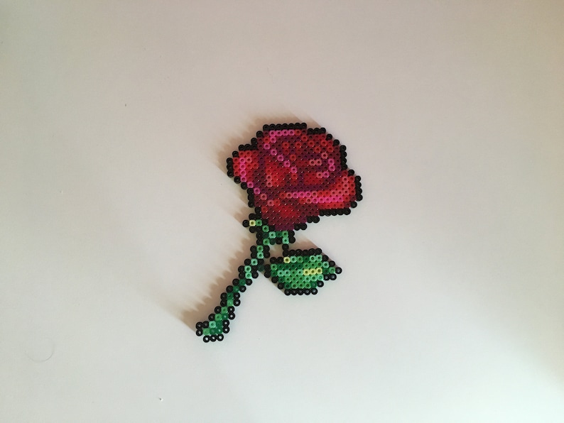 Maplestory Rose Perler / Pixel Bead Art - Etsy