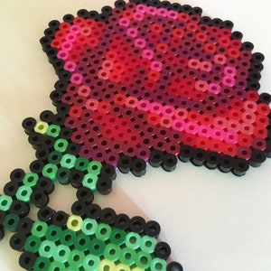Maplestory Rose Perler / Pixel Bead Art - Etsy