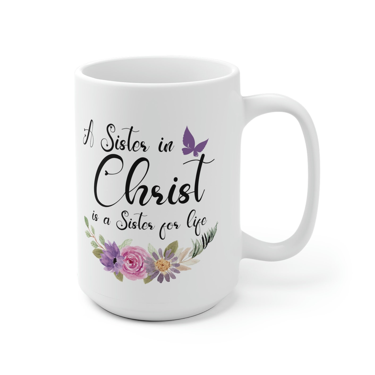 Sisters in Christ Ceramic Mug: Inspirational Christian Gift - Etsy