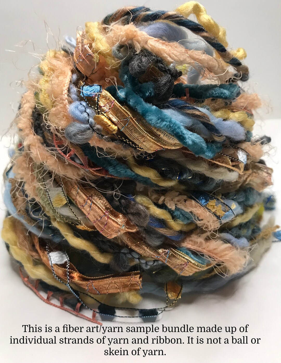 Brigid's Sunrise Fiber Art/yarn Sample Bundle 22-yds for Journals ...