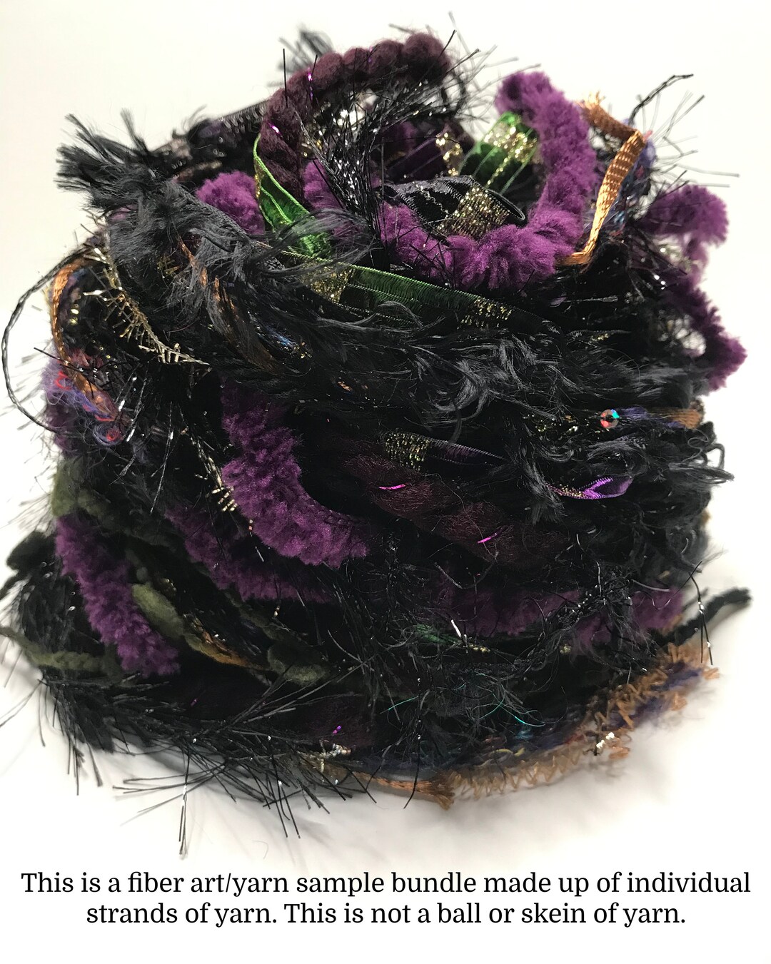 Wizardry Fancy Yarn/yarn Sample Bundle 20-yards for Tassels, Art Quilts ...