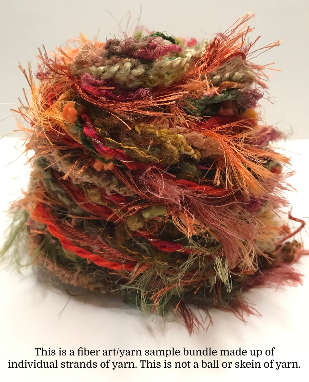 Fall Foliage Mixed Fiber/yarn Sample Bundle 18-yds for Journals, Gift ...
