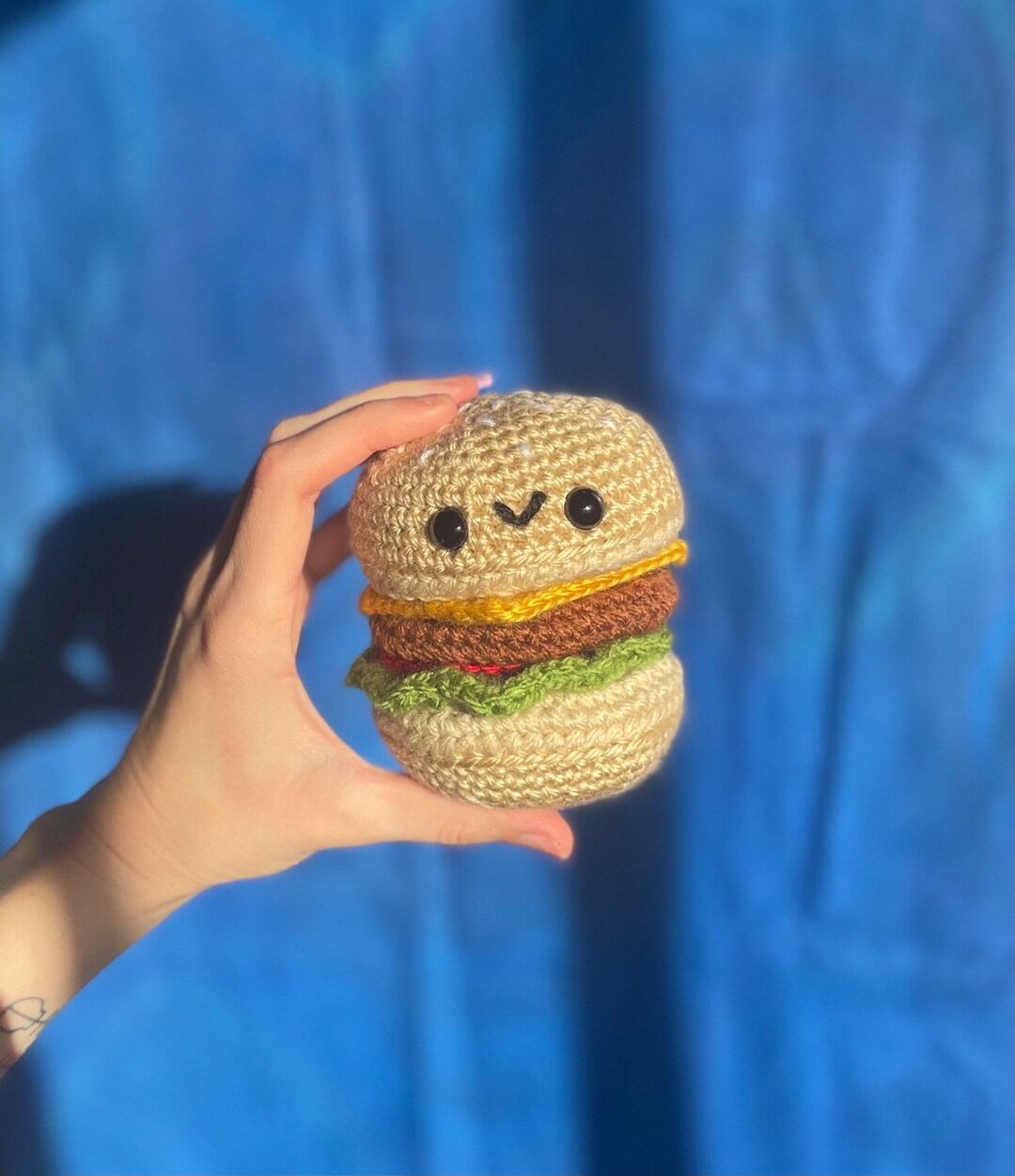 Crochet Cheeseburger - Etsy