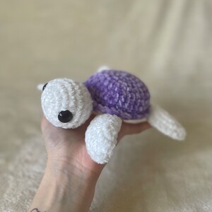 Small Purple Crochet Turtle Amigurumi - Etsy