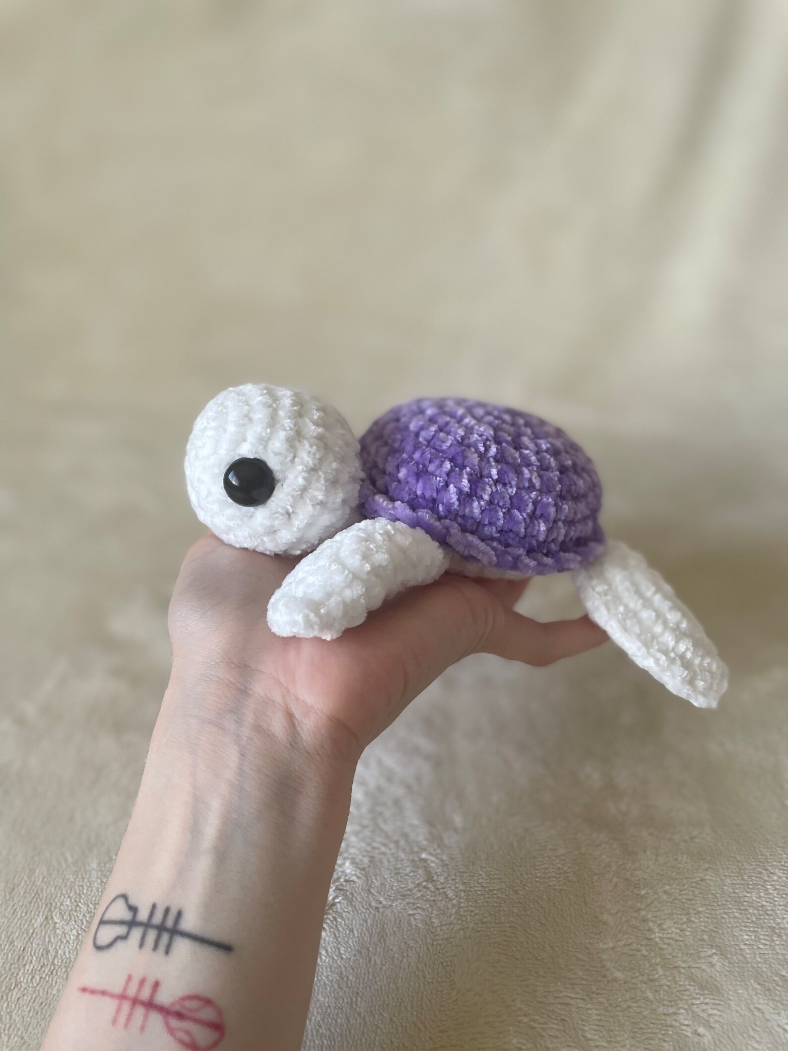 Small Purple Crochet Turtle Amigurumi - Etsy