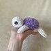 Small Purple Crochet Turtle Amigurumi - Etsy
