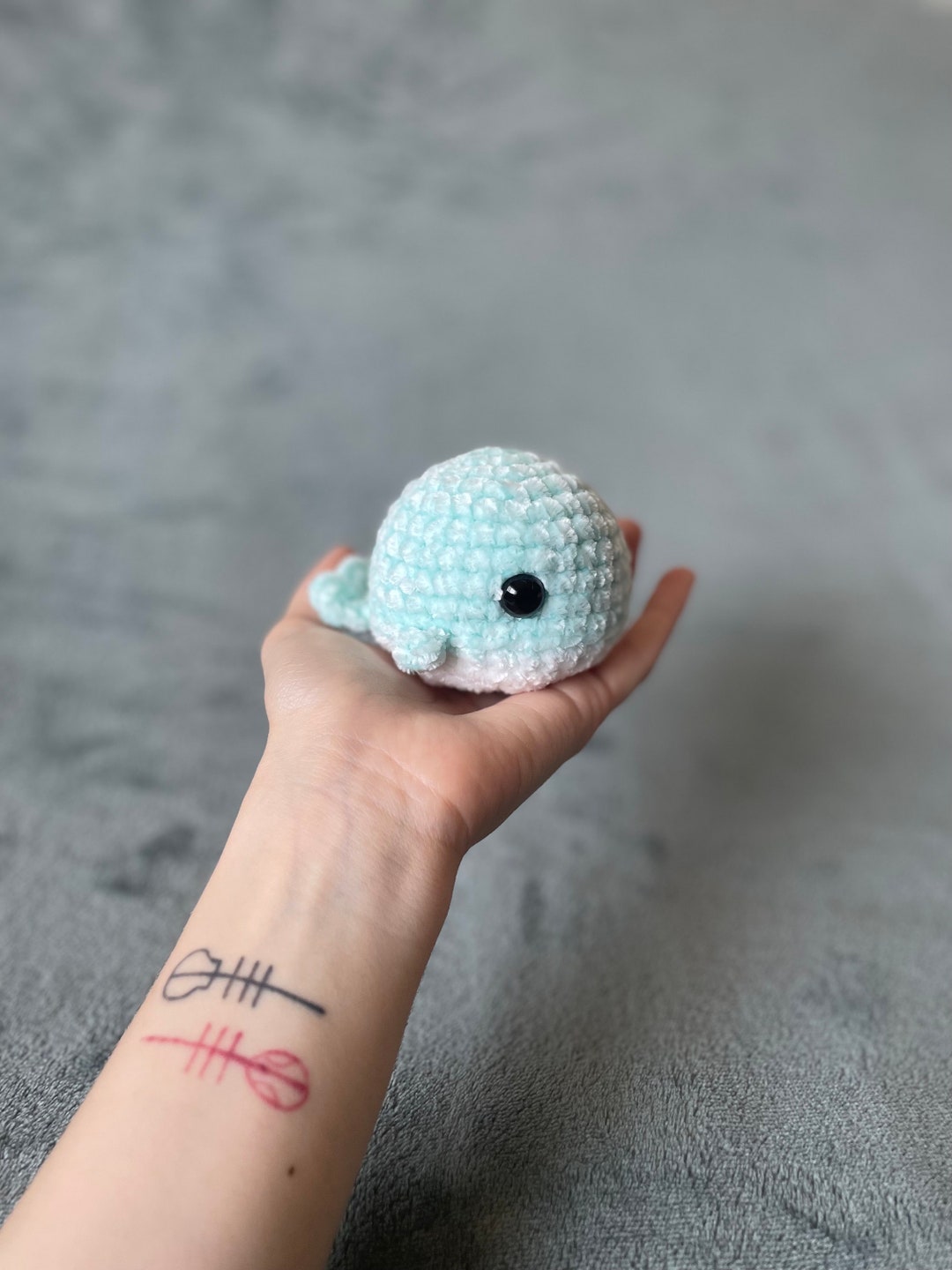 Light Blue Crochet Amigurumi Whale - Etsy