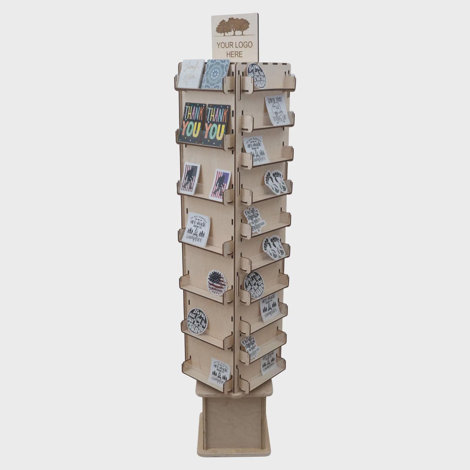 Modular Wooden Sticker Display Stand – Retail Eco-friendly Fixture - Etsy