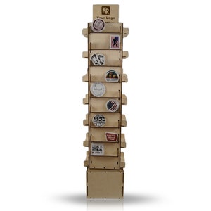 Wooden Wall Sticker Display | Sticker Display | Wall Shelving - Etsy