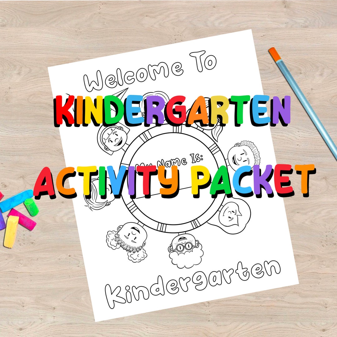Kindergarten Activity Pages - Etsy
